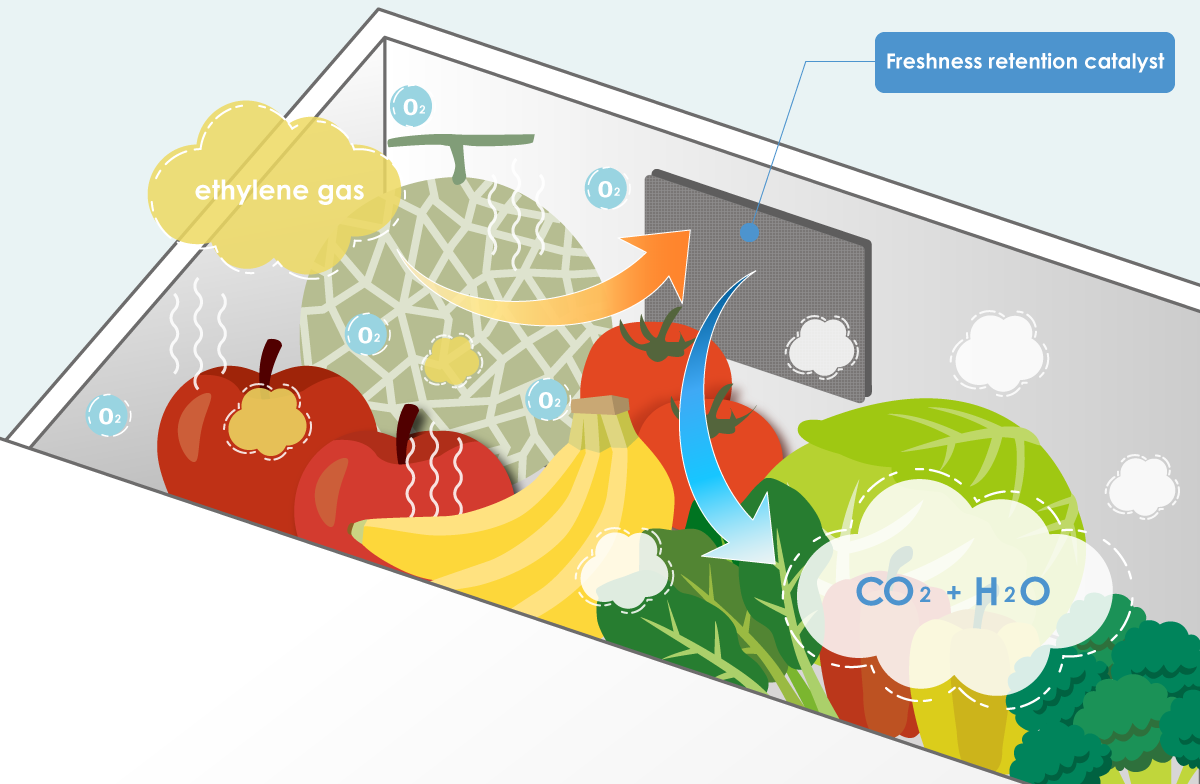 Freshness Retention Catalyst (Ethylene Removal) - Nikki-Universal Co., Ltd.